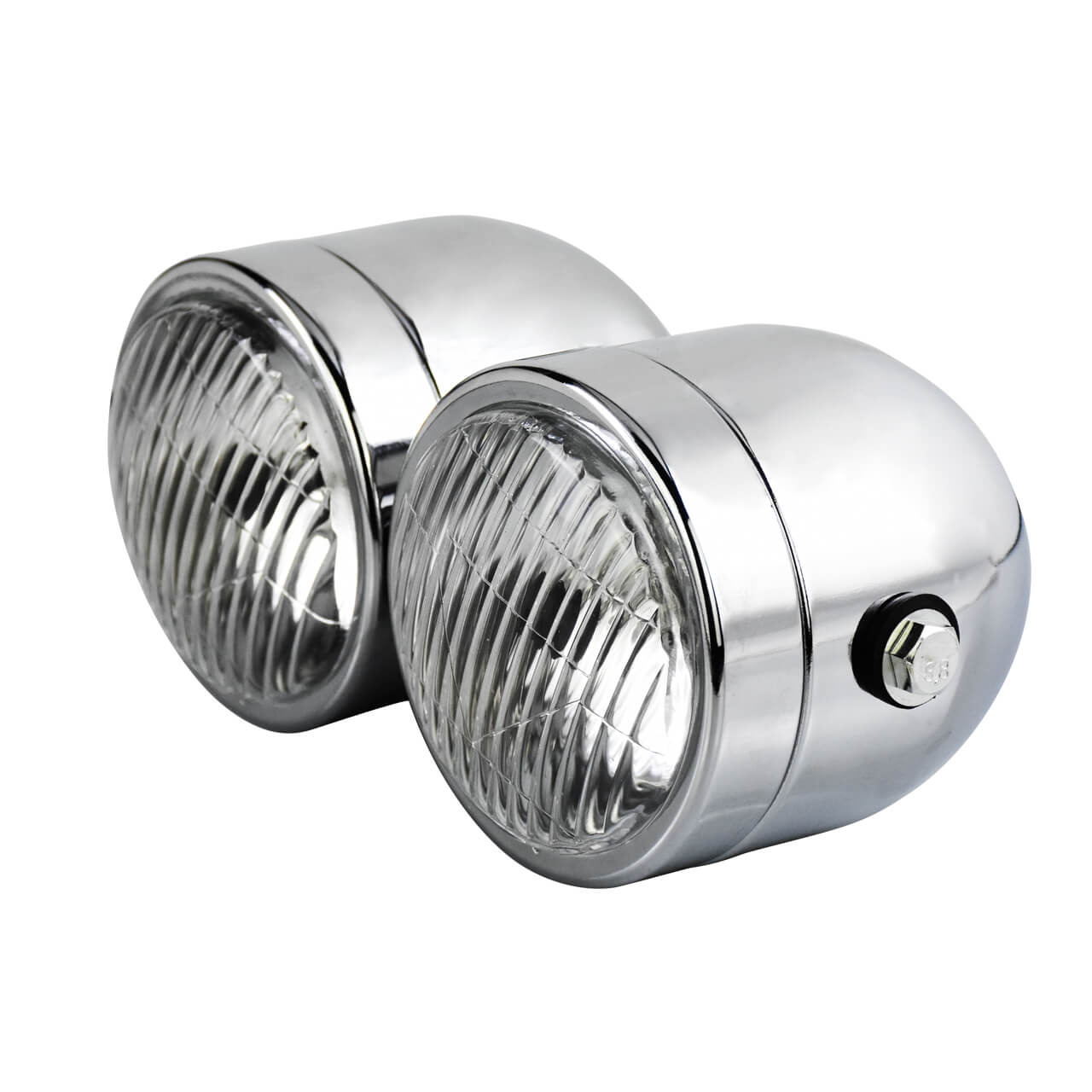 Universal Fit Motorcycle 3.5" Twin Dual LED Headlight | Mactions